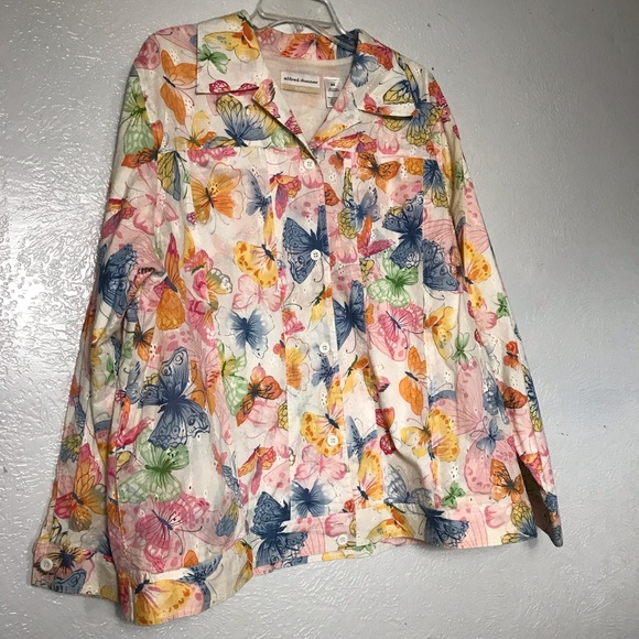 Jackets & Coats | Alfred Dunner Butterfly Print Jacket 2w | Poshmark
